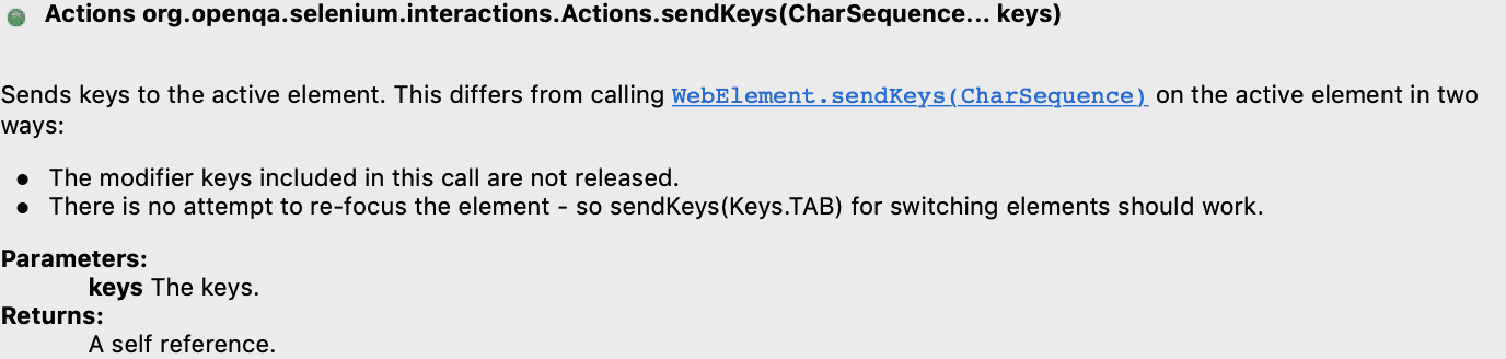 Keyboard Events And Mouse Events In Selenium Action Class